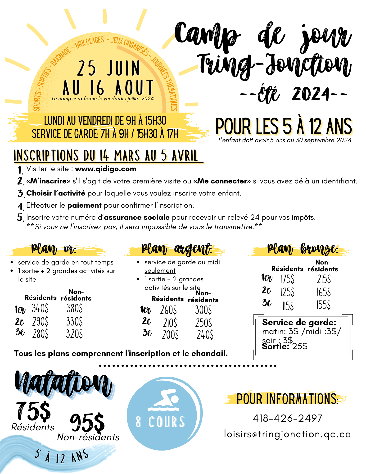 Camp de jour | Municipalité de Tring-Jonction